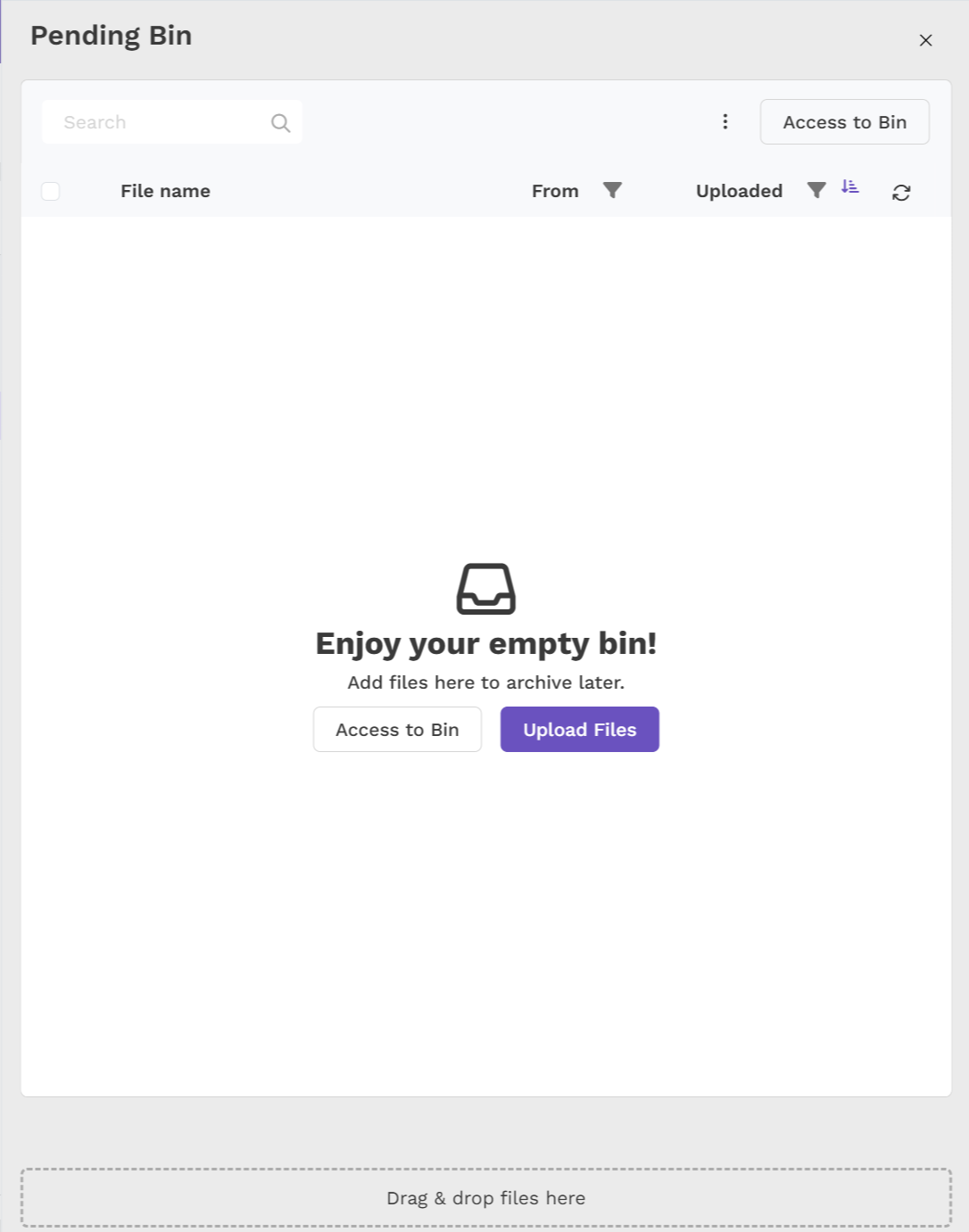 Pending Bin – Edi