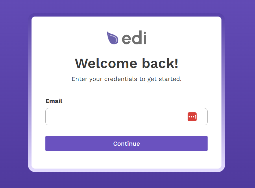 New Authentication System – Edi